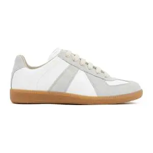 MAISON MARGIELA Leather And Suede Replica Sneakers - White
