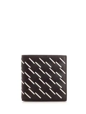 Bottega Veneta Intrecciato Bi-fold Wallet - Brown
