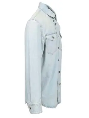 Bottega Veneta Extra Bleach Wash Denim Shirt