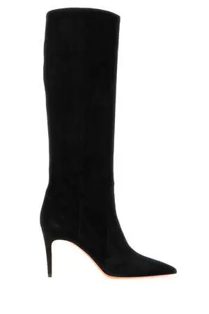 Santoni Suede Viola Boots - Black