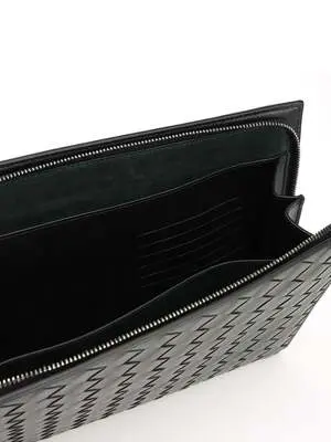Bottega Veneta Woven Document Holder With Strap