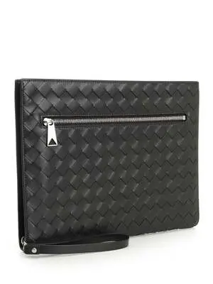 Bottega Veneta Woven Document Holder With Strap
