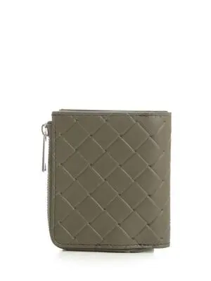 Bottega Veneta Stamp Bi-fold Braided Wallet