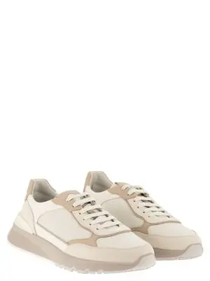 Brunello Cucinelli Multicolour Leather And Suede Runner Sneakers