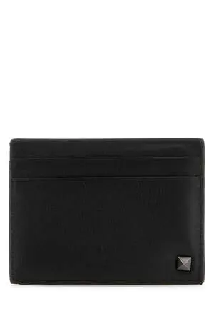 Valentino Garavani Leather Rockstud Card Holder