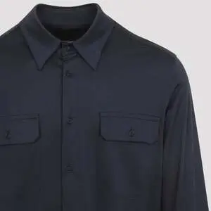 TOM FORD Bland Military Shirt - Blue