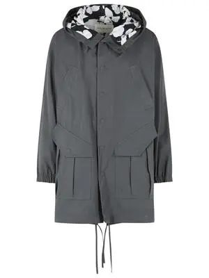 Dries Van Noten Voxer' Grey Cotton Parka - Gray