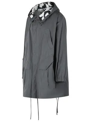 Dries Van Noten Voxer' Grey Cotton Parka