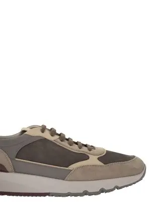 Brunello Cucinelli Multicolour Leather And Suede Runner Sneakers