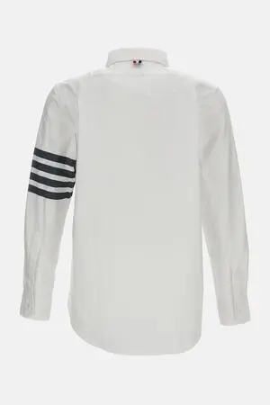 Thom Browne Straight Fit B/d L/s Shirt In Engineered 4 Bar Oxford