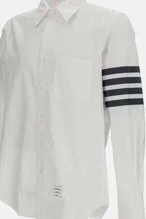 Thom Browne Straight Fit B/d L/s Shirt In Engineered 4 Bar Oxford