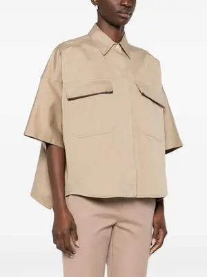 Brunello Cucinelli Cotton Shirt - Brown