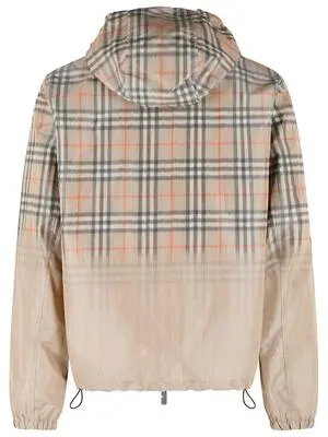 Burberry Check Shaded Hooded Jacket
