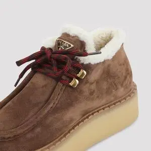 Prada Lace-up Ankle Boots