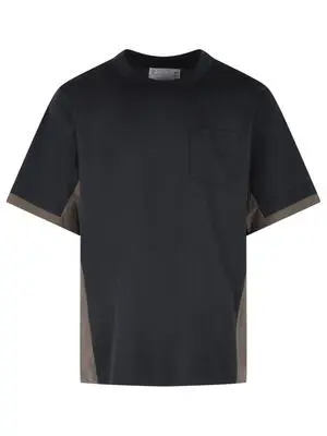 Sacai Navy Cotton T-shirt - Blue