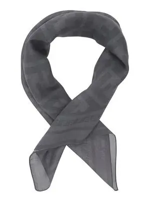 Fendi Scarf With Ff Motif All-over In Blend Wool And Silk