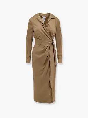 Max Mara Cotton Blend Dress - Multicolor