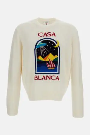 Casablanca Pyramid Abduction Crewneck Sweater - Multicolor