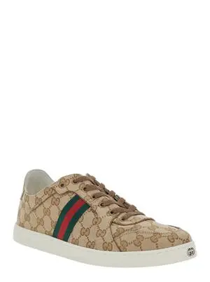 Gucci Gg Canvas Low Top Sneakers - Multicolor