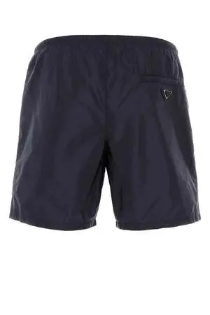Prada Navy Nylon Swimming Shorts
