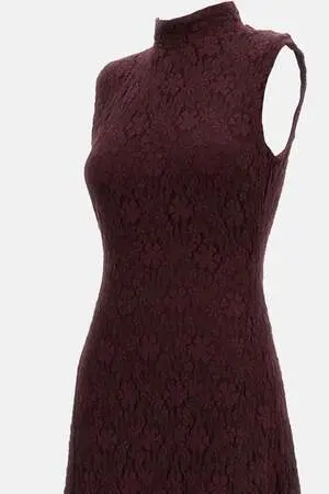 ROTATE BY BIRGER CHRISTENSEN Lace Maxi Flared Dress