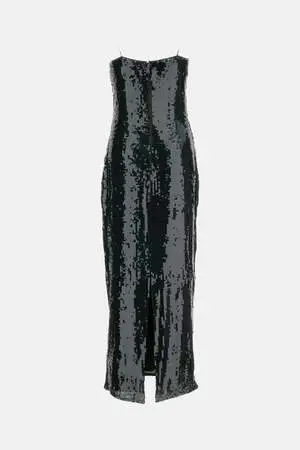 ROTATE BY BIRGER CHRISTENSEN Sequins Maxi Slip Dress