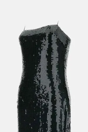 ROTATE BY BIRGER CHRISTENSEN Sequins Maxi Slip Dress