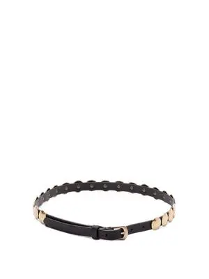GOLDEN GOOSE Trinidad` Thin Belt With Studs - Multicolor