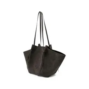 Yuzefi Suede Shoulder Bag - Brown