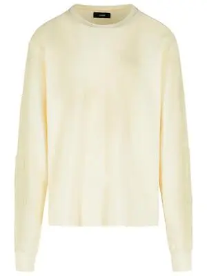 Amiri Ivory Cotton T-shirt - Cream
