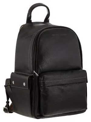 Brunello Cucinelli Grained Calfskin Backpack - Black