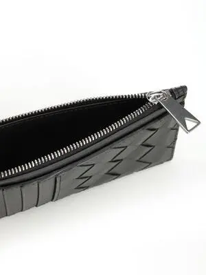 Bottega Veneta Long Braided Card Holder With Zip