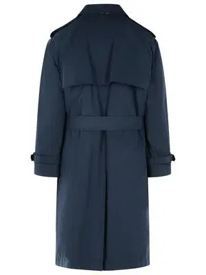 Burberry Highbury' Navy Polyester Blend Trench Coat