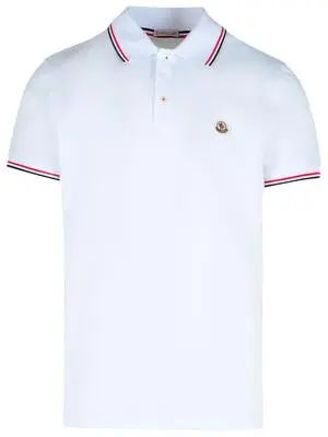 Moncler Cotton Polo Shirt - White