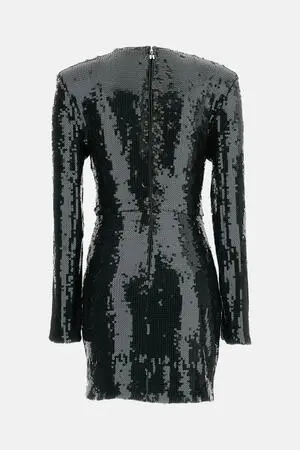 ROTATE BY BIRGER CHRISTENSEN Sequins Long Sleeve Mini Dress - Multicolor