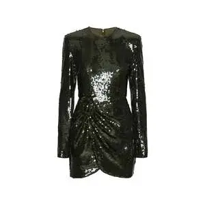 ROTATE BY BIRGER CHRISTENSEN Sequin Embellished Mini Dress - Green