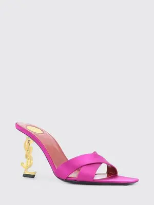 Saint Laurent Opyum Satin Mules