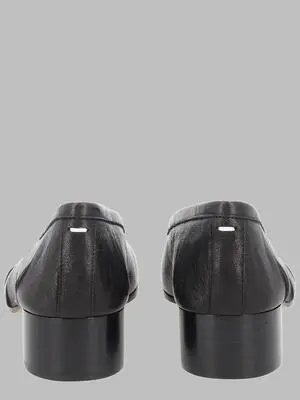 MAISON MARGIELA Leather Tabi Ballerina Shoes - Black