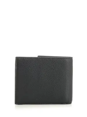 Saint Laurent Leather Bifold Wallet - Blue