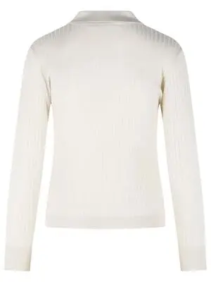 Max Mara Gitano' Ivory Cashmere And Silk Sweater