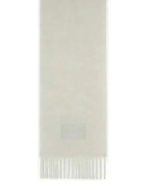 Marni Light Grey Alpaca Blend Scarf
