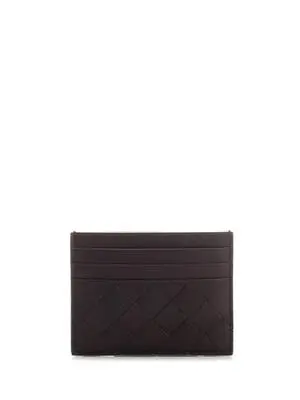 Bottega Veneta Card Holder With Weave - Brown