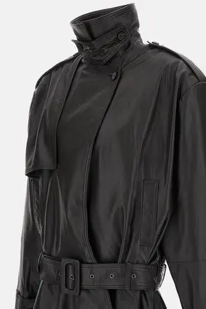 ROTATE BY BIRGER CHRISTENSEN Biker Leather Jacket - Multicolor