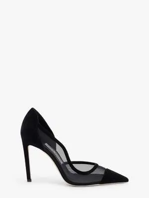 JIMMY CHOO Brigitte 100 Suede Decollete