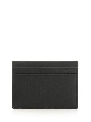 Saint Laurent Tiny Cassandre Card Holder - Black