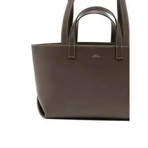 A.p.c. Leather Tote Bag - Brown