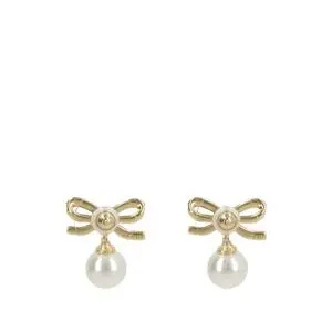 SELF-PORTRAIT Crystal Bow Earrings