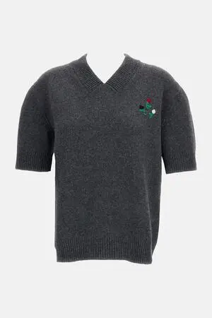 Marni Cashmere V-neck Knit T-shirt