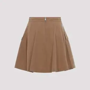 Moncler Technical Cotton Flared Cargo Skirt