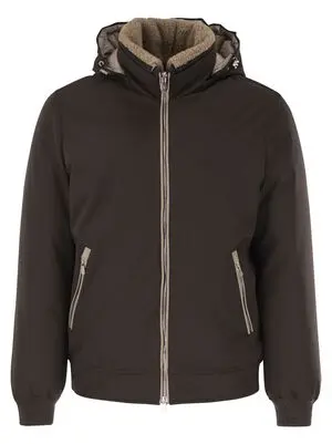 Brunello Cucinelli Brunello Cucinelli Padded Bomber Jacket Brown